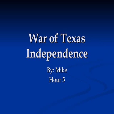 TEXAS AND THE MEXICAN WAR-Powerpoint presentation | DOC