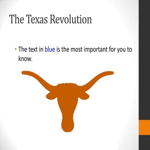 Texas revolution | PPTX