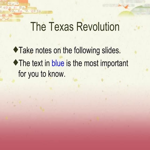 Texas Revolution | PPT