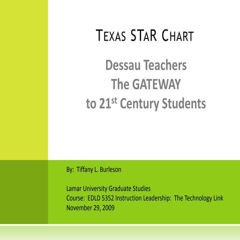 Texas S Ta R Chart | PPT