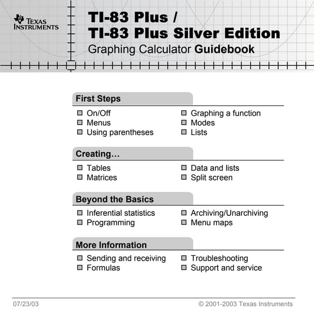 Texas ti 83 plus se | PDF | Programming Languages | Computing