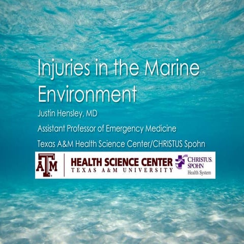 Marine Injuries TexMed 2014 | PPT