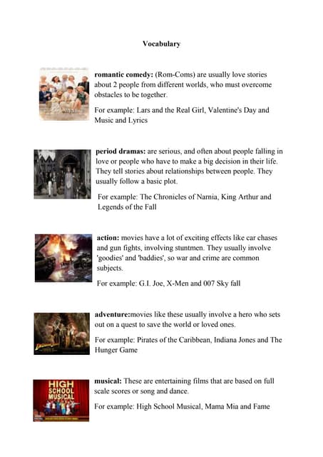 How to Describe Movies - an ESL lesson | PPT