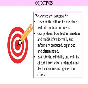 Text-Media and information literacy powerpoint | PDF