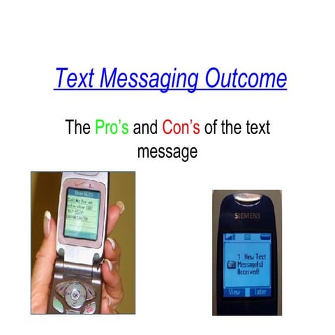 The power of text messaging | PPTX
