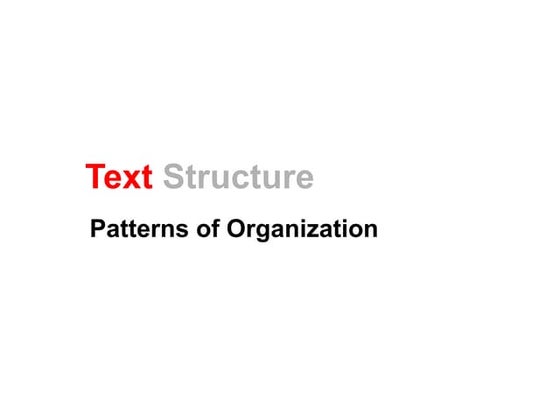 Text structure ppt | PPT