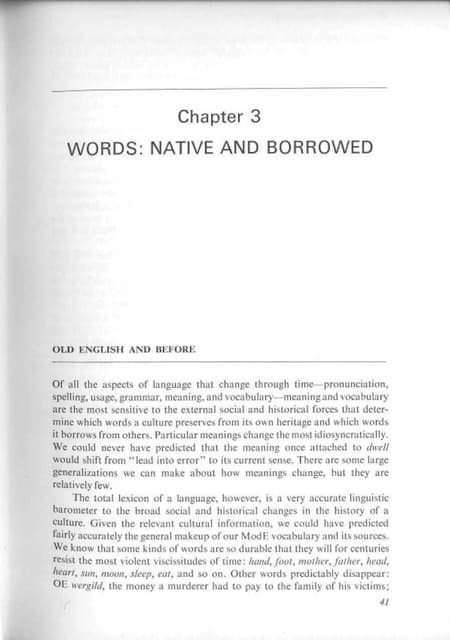 Ppt native words and borrowed | PPT