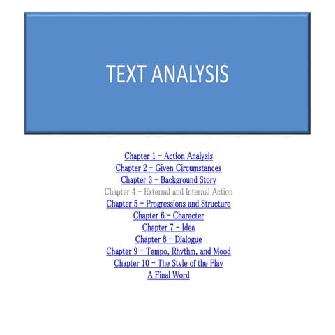 Text analysis | PPTX