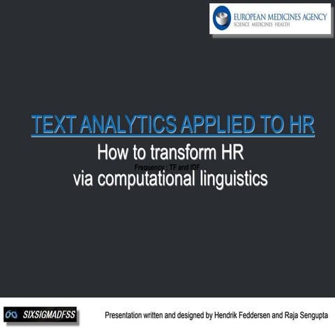 Text Analytics applied to HR | PPT