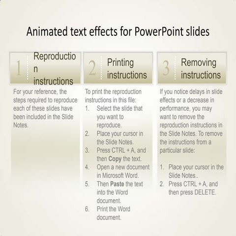 Text animations | PPT