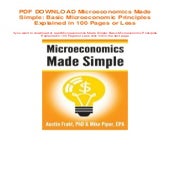 textbook$ Microeconomics Made Simple: Basic Microeconomic Principles ...