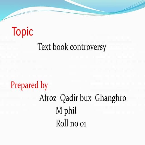 Textbook controversy | PPTX