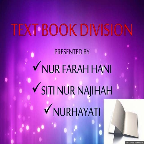 Text book division | PPTX