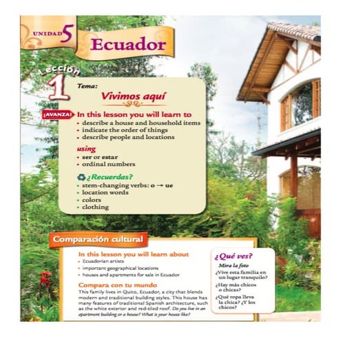 Unit 8 - Textbook Lesson 1 | PDF