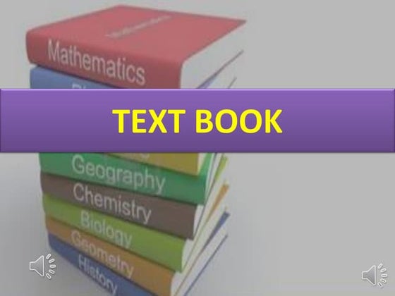 Textbook and Reference book ppt | PPT