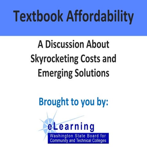 Textbook Affordability | PPT