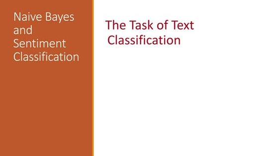 Introduction to text classification using naive bayes | PPT