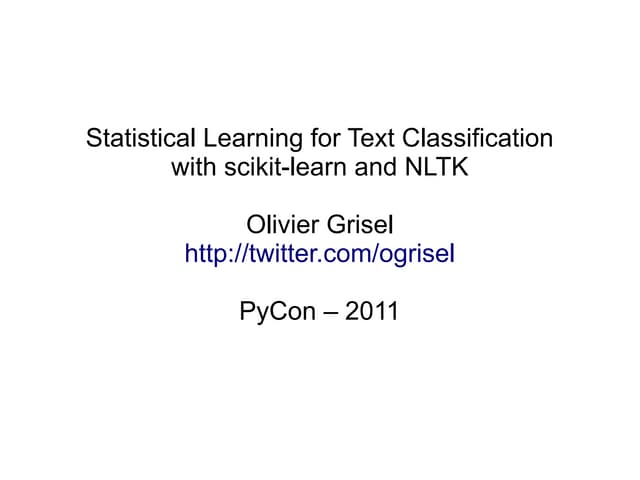 Text Classification | PPTX