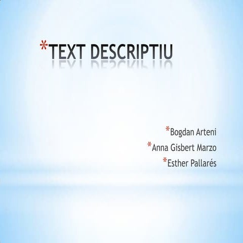 Text descriptiu | PPTX