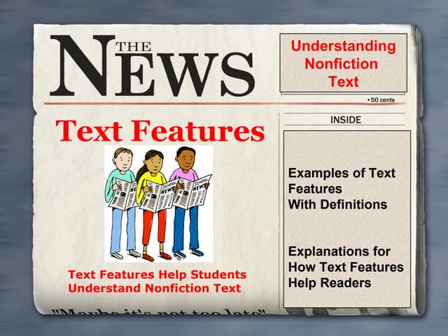 Text features powerpoint | PPTX