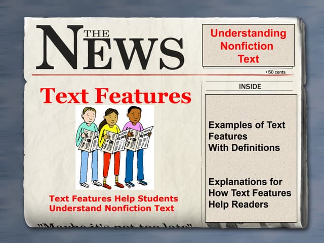 Text features powerpoint | PPTX
