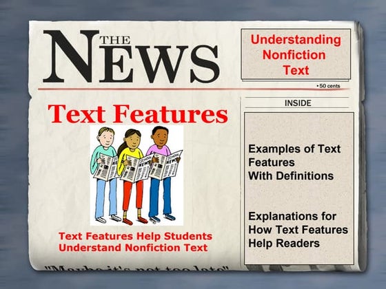 Text features powerpoint | PPTX