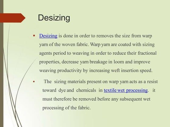 Presentation on Textile Desizing | PPTX