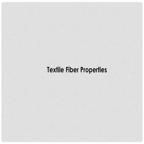 Properties and uses of textile fiber | PDF