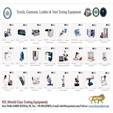 Textile, Garment, Leather & Yarn Testing Machines | PDF