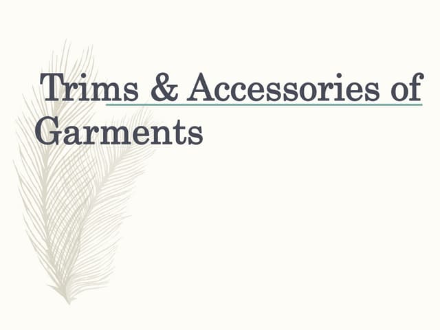 Garments packing | PPTX