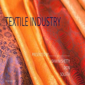 Textile industry | PPT