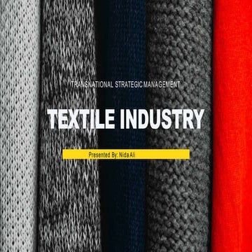 Textile industry | PPTX