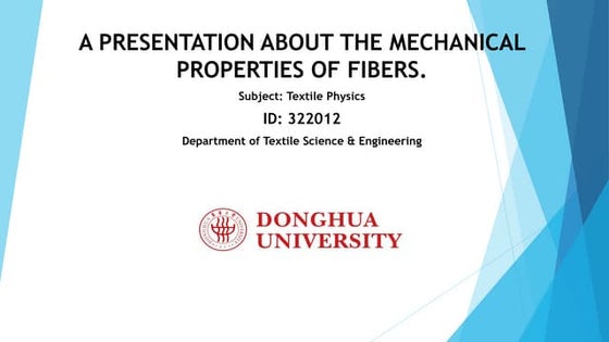 Comparison of tensile properties of textile fibre | PDF | Physics | Science