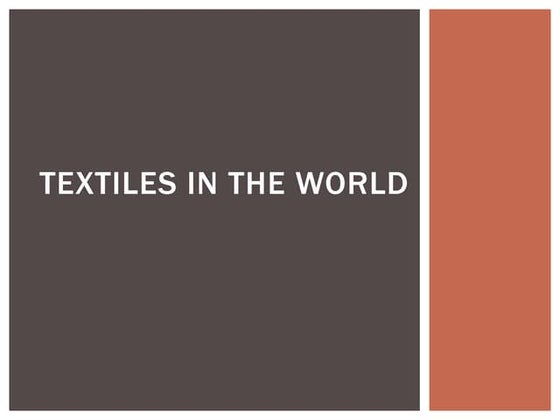 Introduction to Textile | PPTX