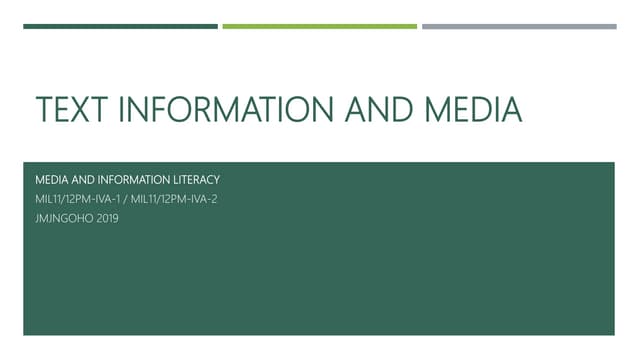 Module 16 Manipulative Information and Media | PPTX