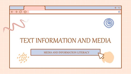 Text media and information | PPT