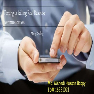 Texting and Business | PPTX