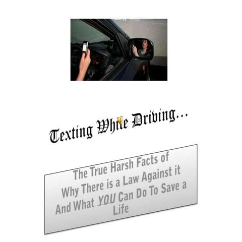 The danger of using cell while driving | PPTX