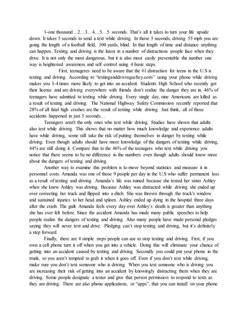 Texting while driving 2012 margaret franklin | PPT