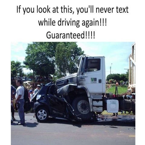 Texting & Driving | PPTX | Auto Safety | Automotive