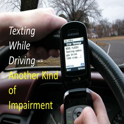 Texting while Driving | PPTX