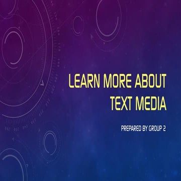 Text media Grp 2. Edtech 101 THW | PDF