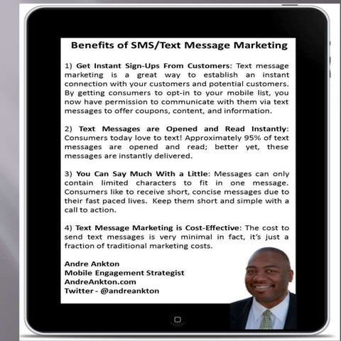 Mobile Engagement Using Text Messaging | PPTX