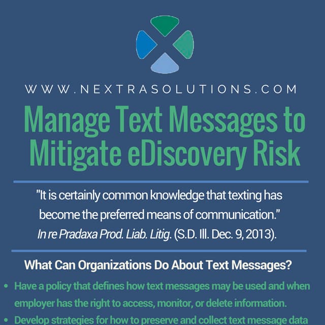 Text messages and eDiscovery | PDF | Email | Internet
