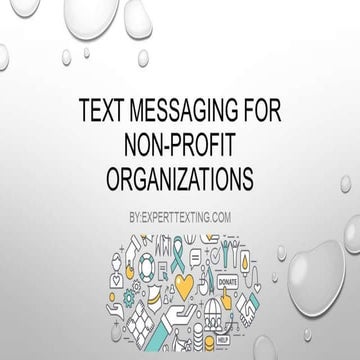 Text messaging for non profit organizations | PPTX