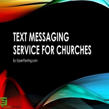 Text messaging service for churches | PPTX