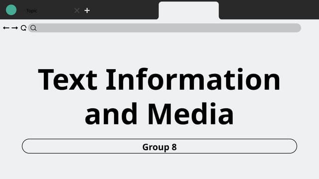 text in multimedia | PPTX
