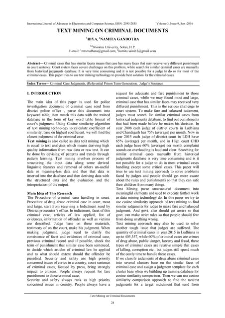 Role of Forensic Evidence in the Indian Judicial System - Abhijeet Ranjan.pptx | Crime & Harmful ...