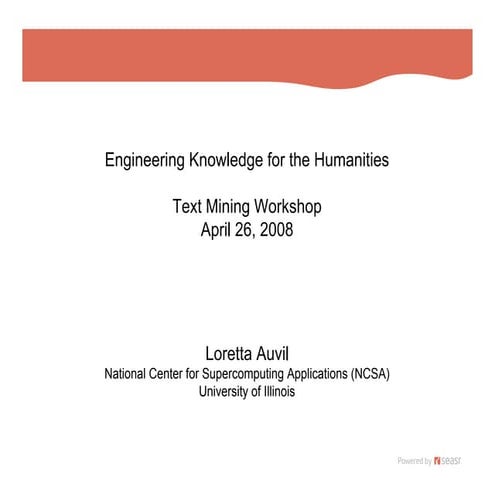 Text Mining Wksp Auvil | PDF