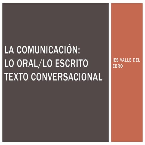 Texto conversacional | PPTX